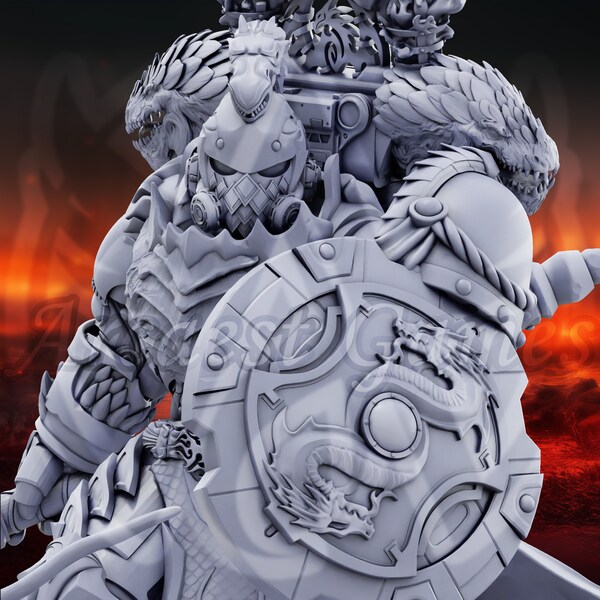 Dragon Space Marine - Etsy