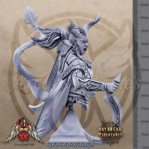 Gretchen Bylander Female Tiefling Bust to Paint Dungeons Dragons ...