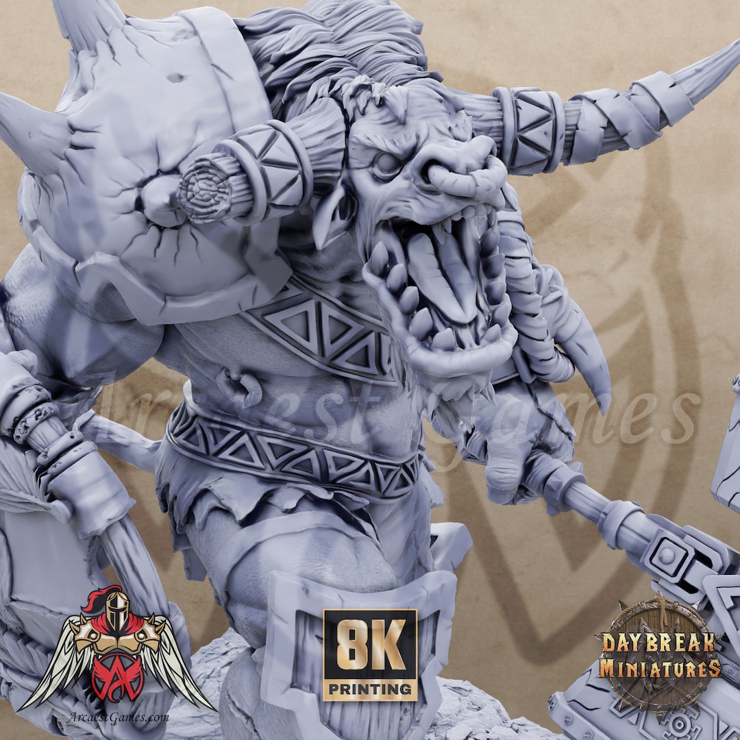 Dargo Foul Minotaur Dungeons Dragons Miniature Dnd Mini Tauren the ...