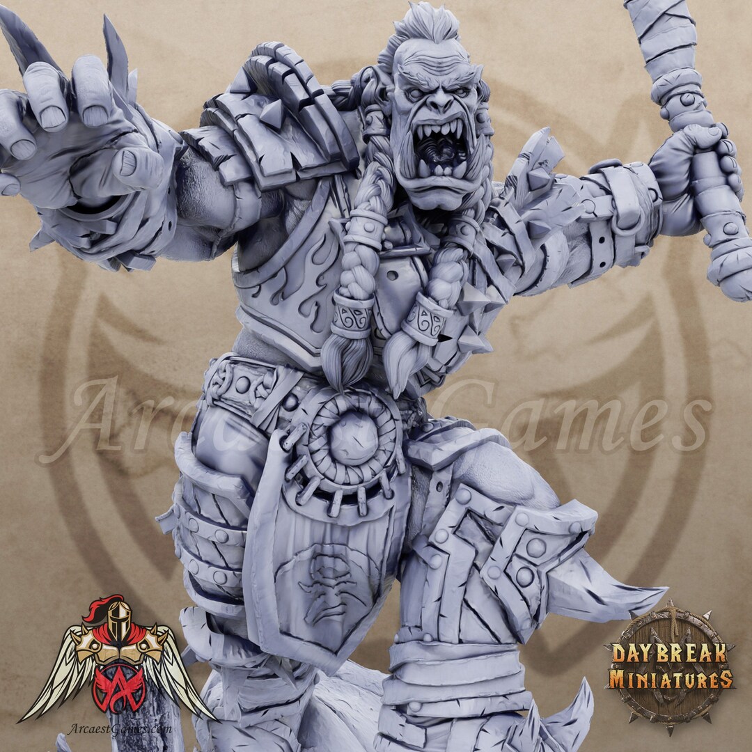 Helgor Haim Orc Miniature for Dungeons and Dragons D&D Dnd Powerbrokers ...