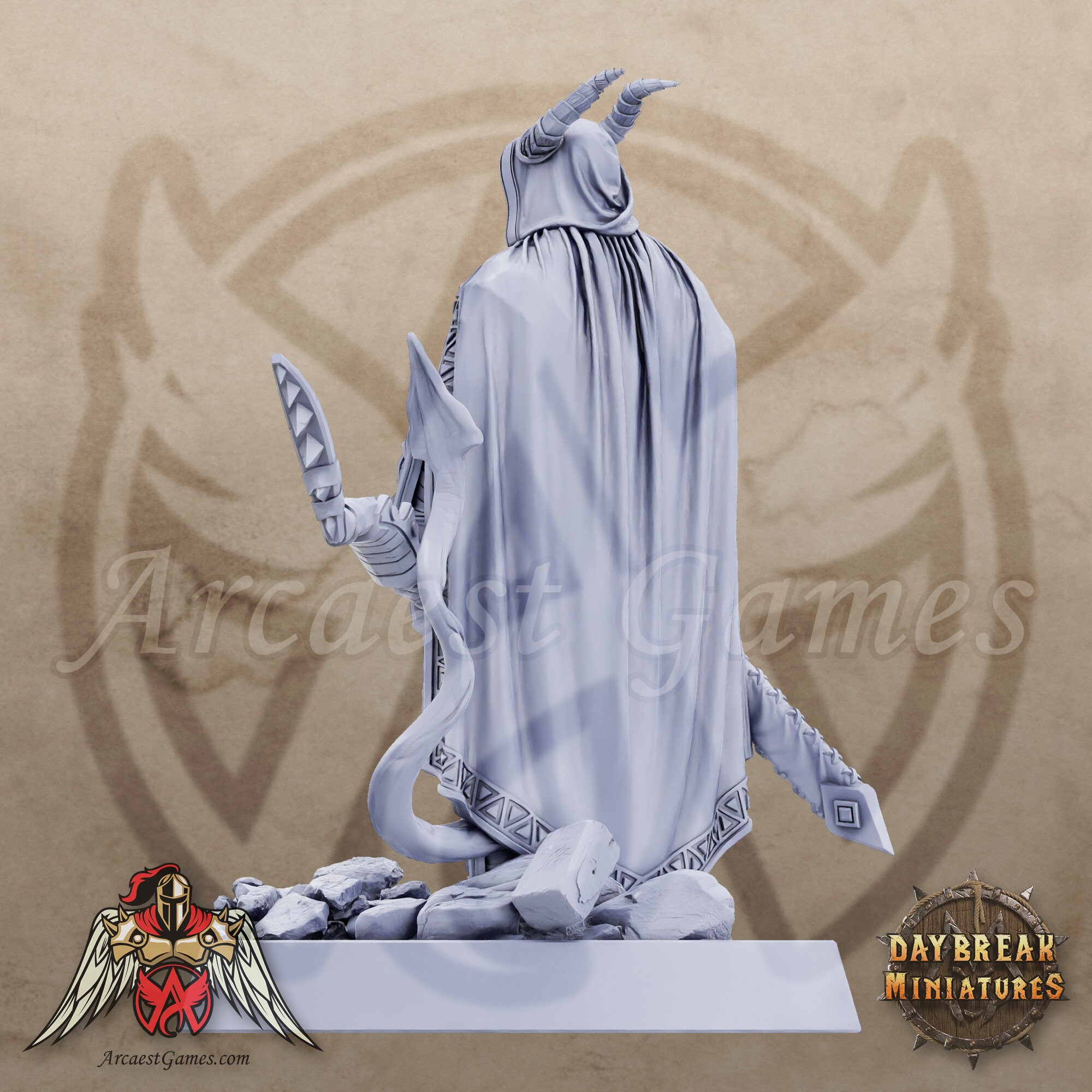 Horst 32mm Scale Tiefling Ranger Miniature Dungeons Dragons Dnd Tiefl ...