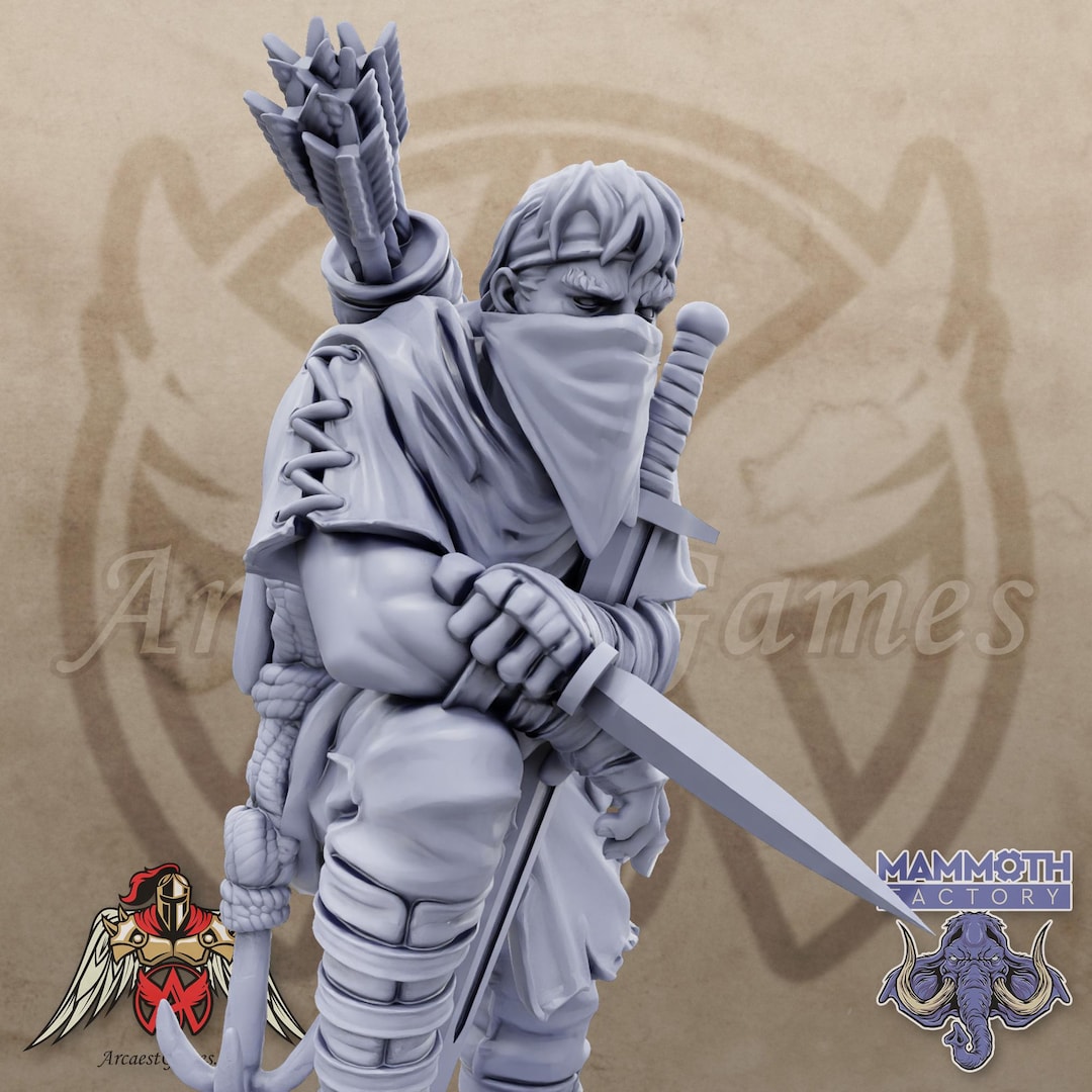 Masked Bandit #5 Human Rogue Thief Ranger Miniature Dungeons Dragons ...