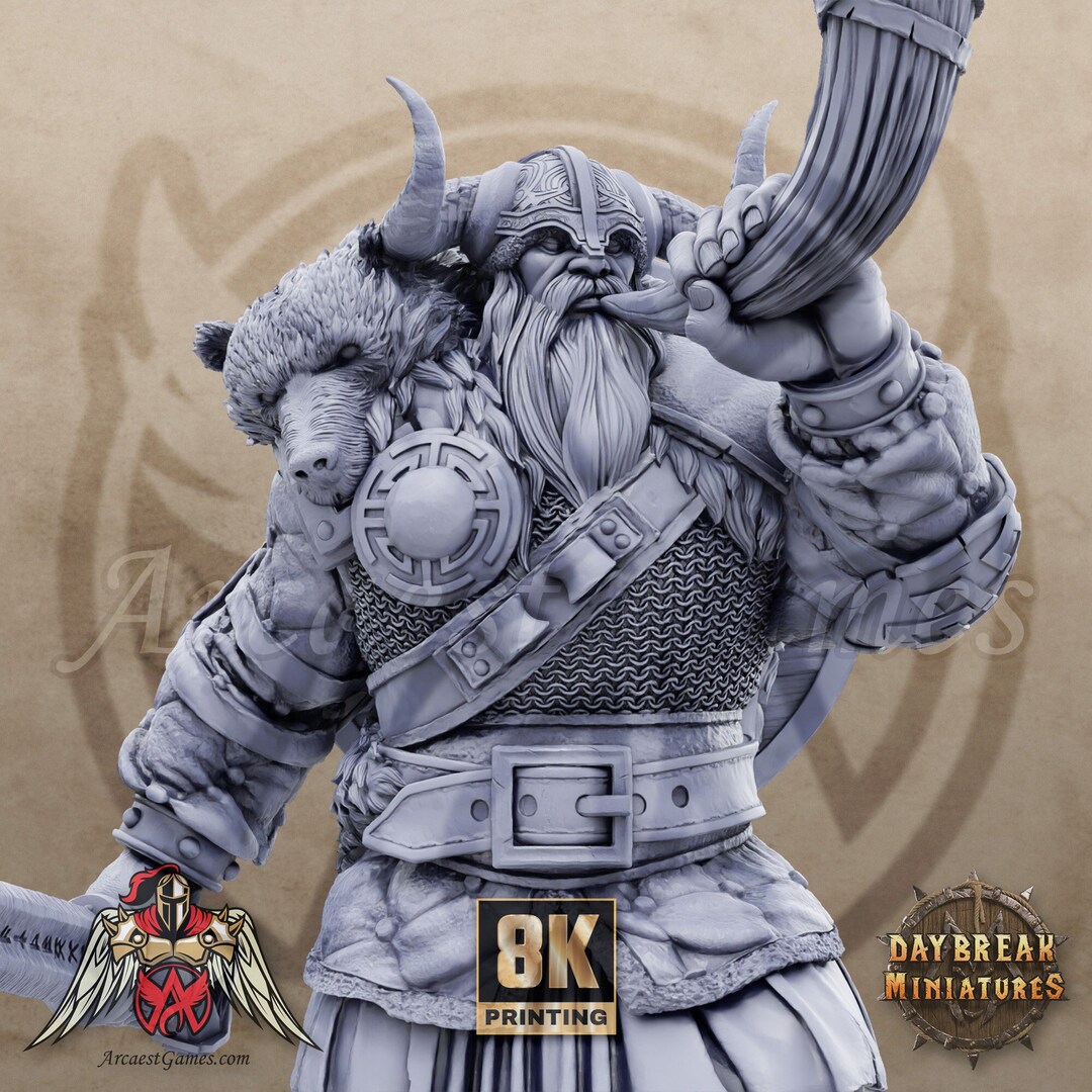 Harald Hornblower 32mm Scale Viking Miniature Dungeons Dragons Dnd ...