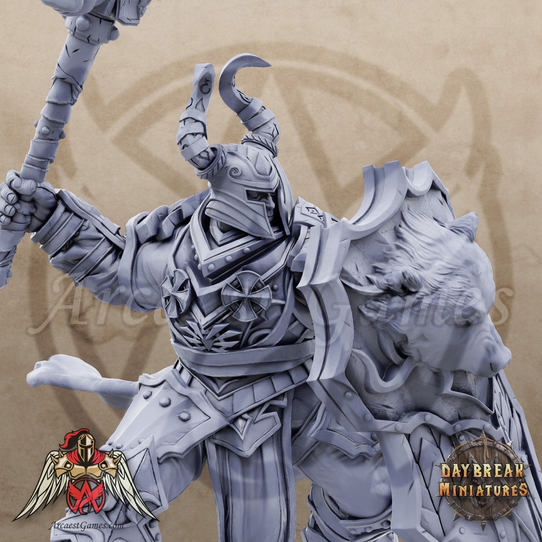 Egil 32mm Scale Knight Templar Paladin Miniature Dungeons Dragons Dnd Mini - Templars of the ...