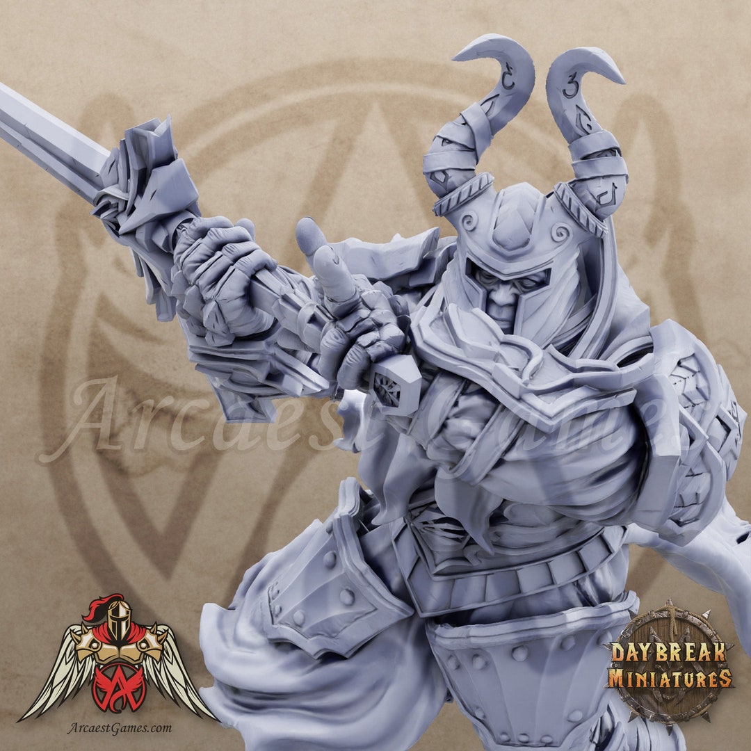 Fredrik 32mm Scale Knight Templar Paladin Miniature Dungeons Dragons Dnd Mini Templars of the ...