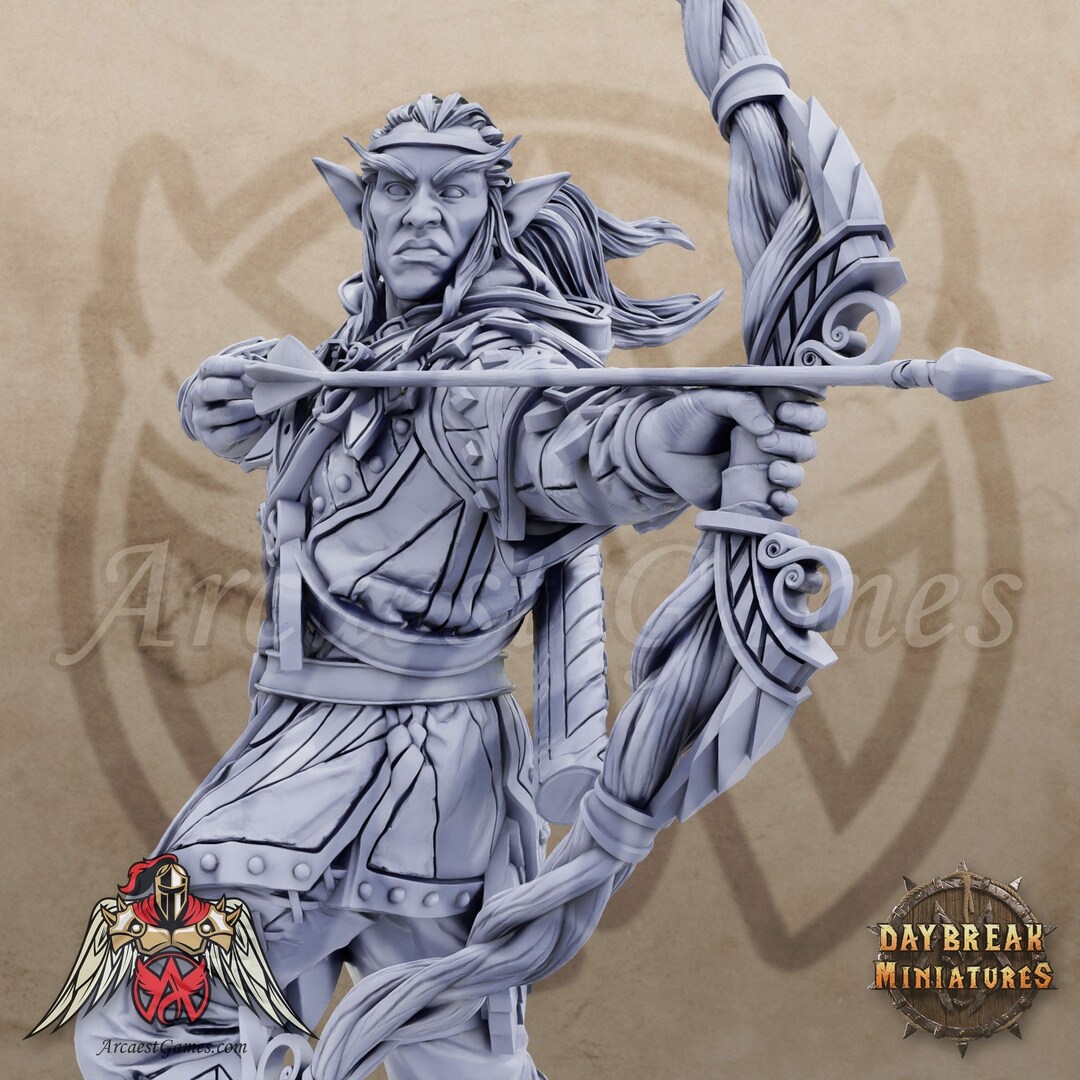 Vinduu 32mm Scale Elf Miniature Dungeons Dragons Dnd Mini - Elves of ...