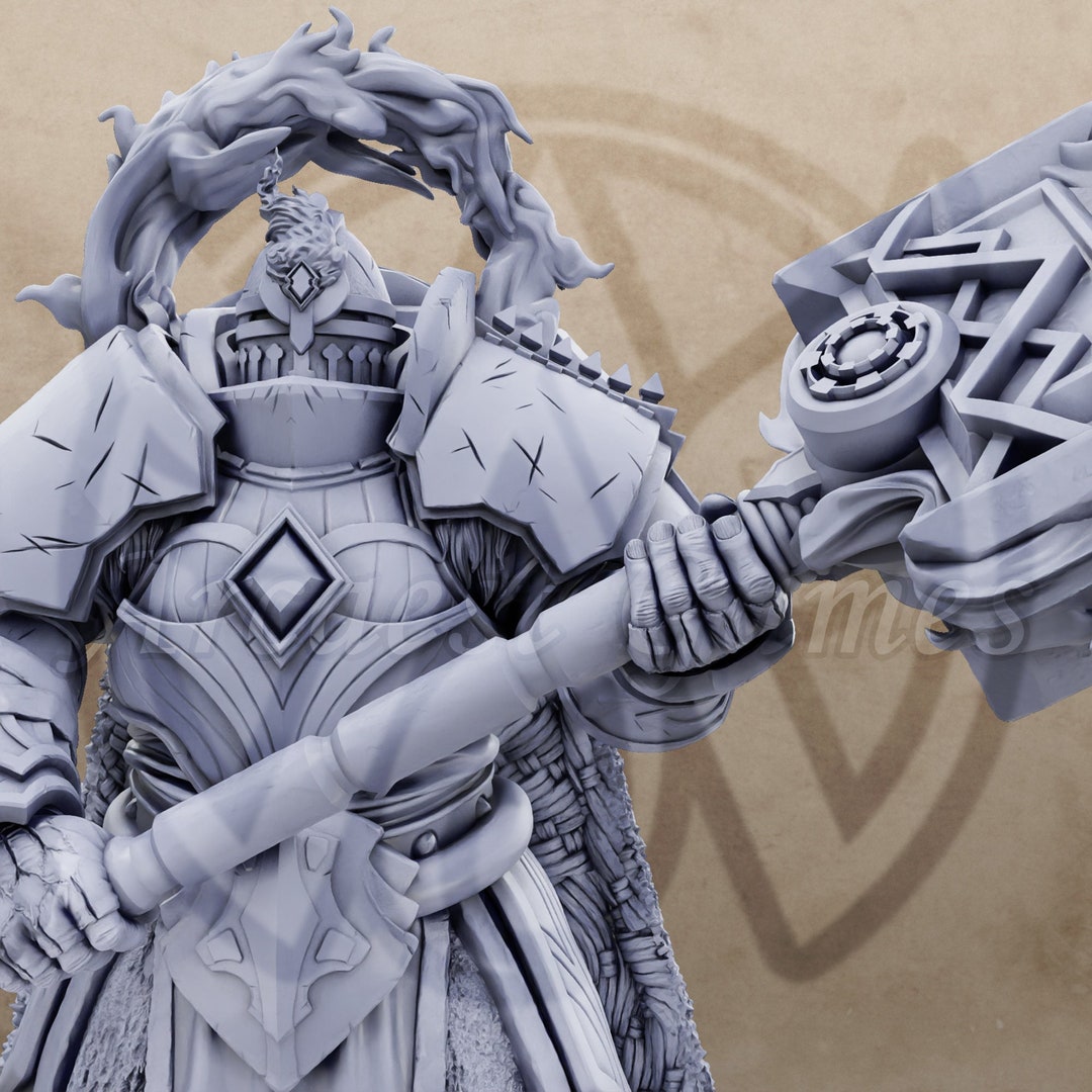Duke Darko Ebonfire 32mm Scale Paladin Miniature Dungeons and Dragons ...