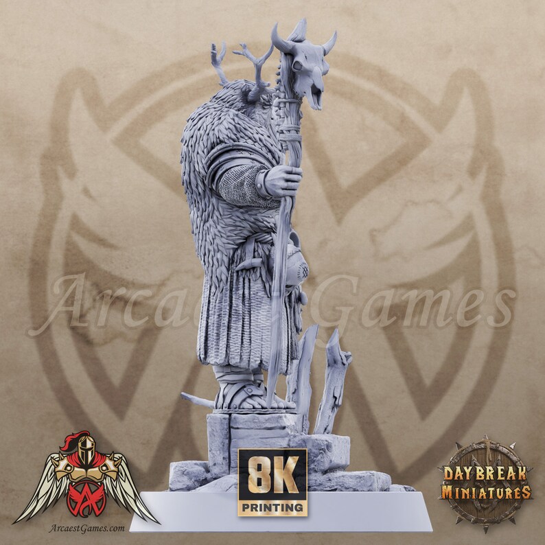 Lokur of the Dead 32mm Scale Viking Druid Shaman Miniature Dungeons ...