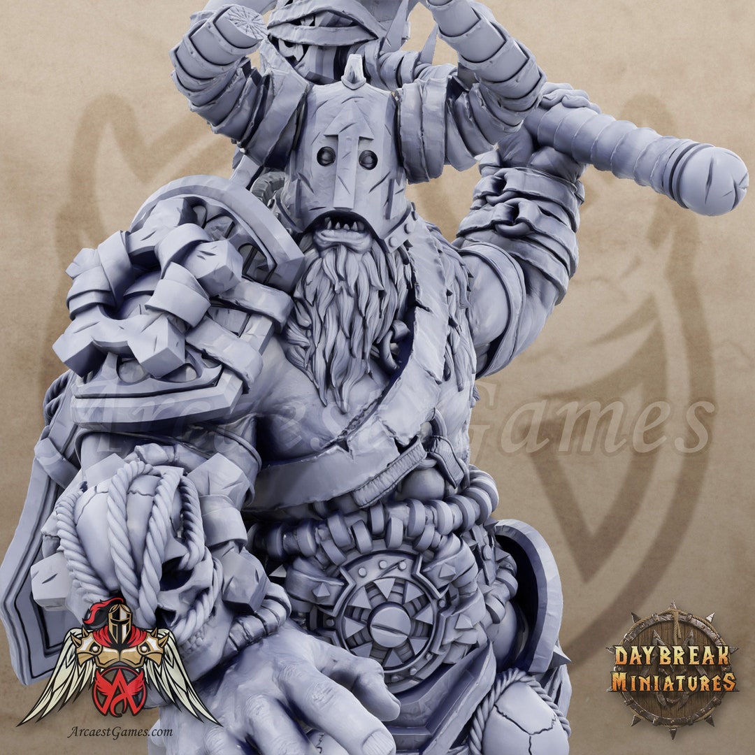 Preontz 32mm Scale Barbarian Miniature Dungeons Dragons D&D Dnd Chaos ...