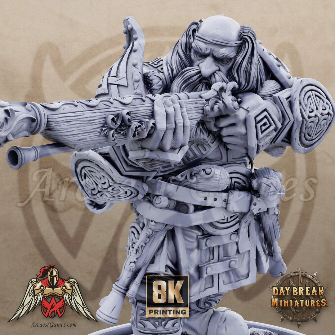 Holgrim Sharpshank 32mm Scale Dwarf Miniature Dungeons Dragons D&D Dnd ...