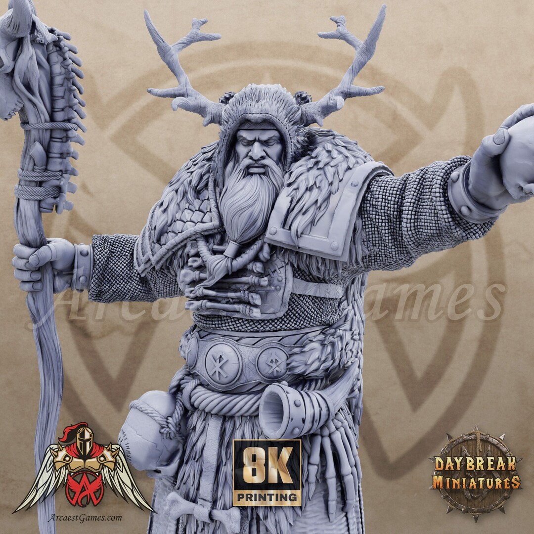 Viking Lokur of the Dead Viking Druid Shaman Miniature Dungeons Dragons ...