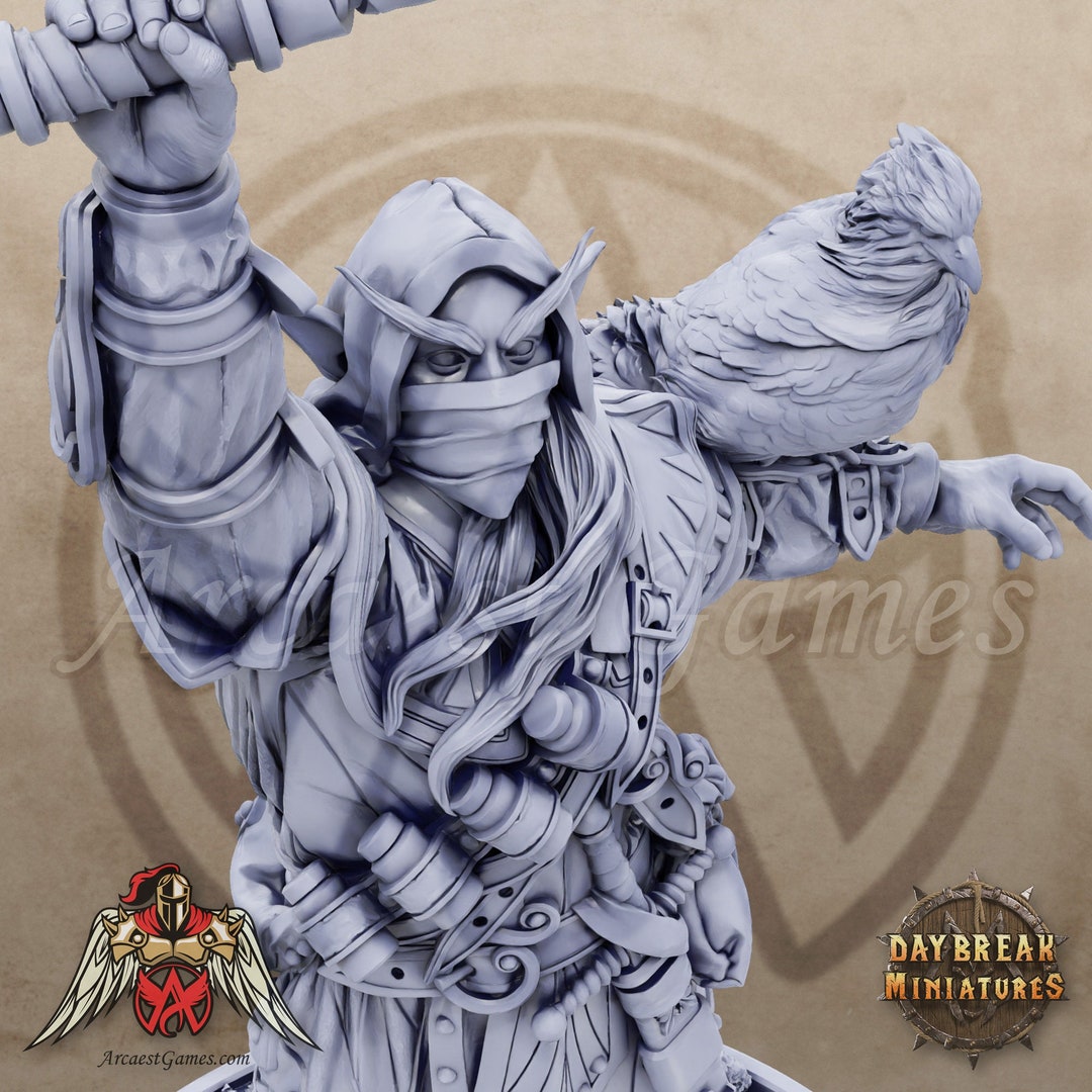 Arren Elf Miniature for Dungeons Dragons D&D Dnd Elves of the High ...