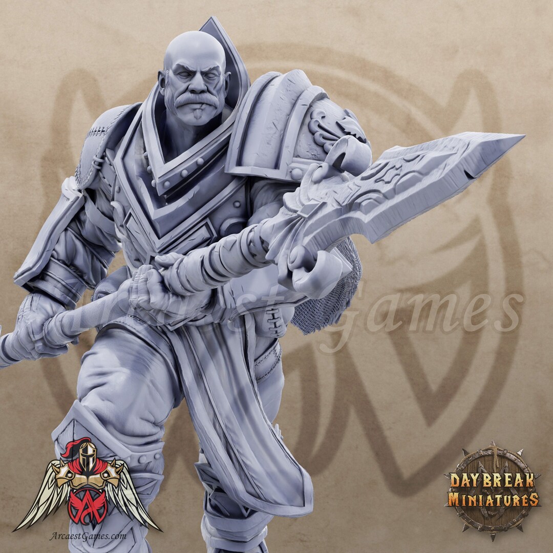 Sverker 32mm Scale Knight Templar Paladin Miniature Dungeons Dragons ...