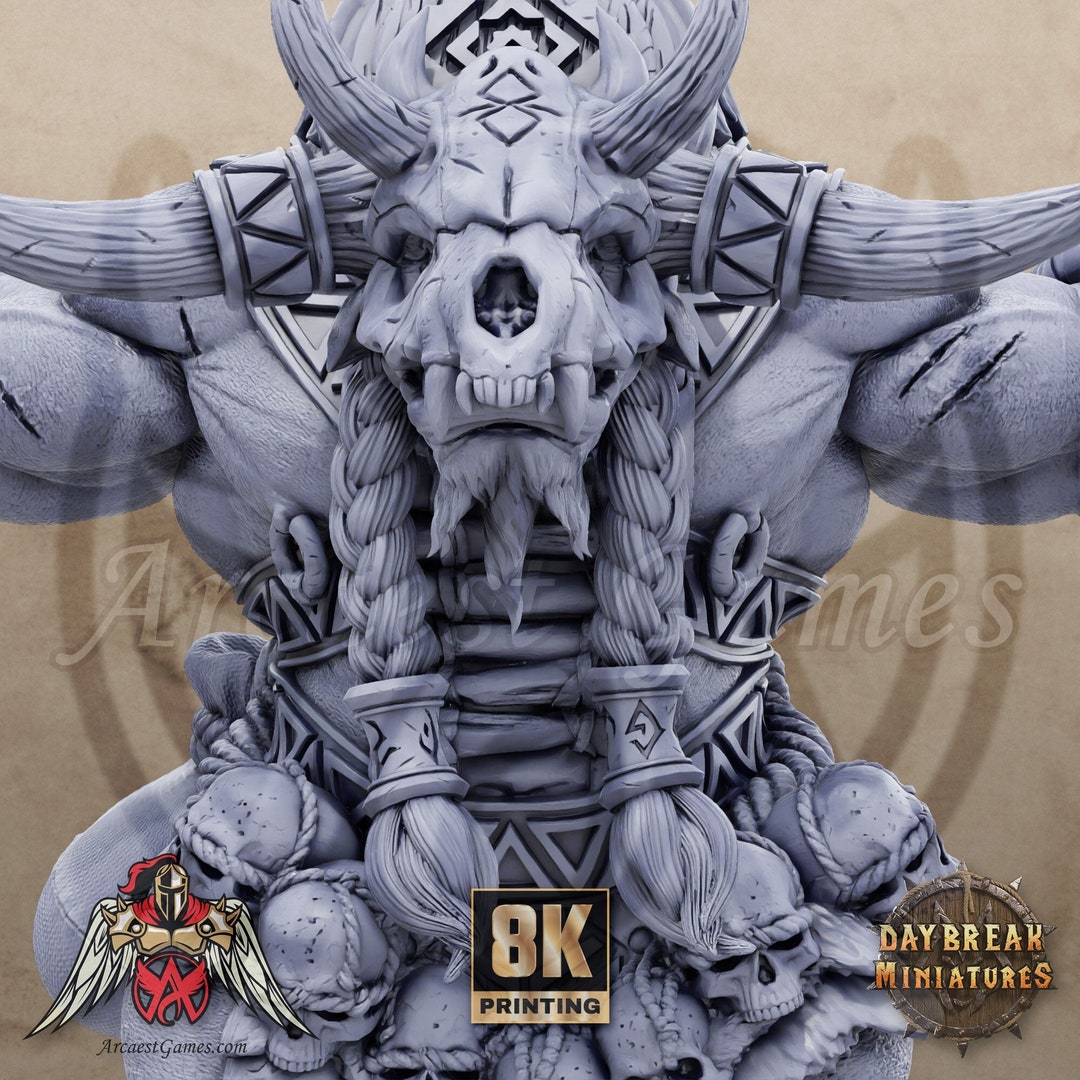 Jauger Bloodcrush Minotaur Dungeons Dragons Miniature Dnd Mini Tauren ...