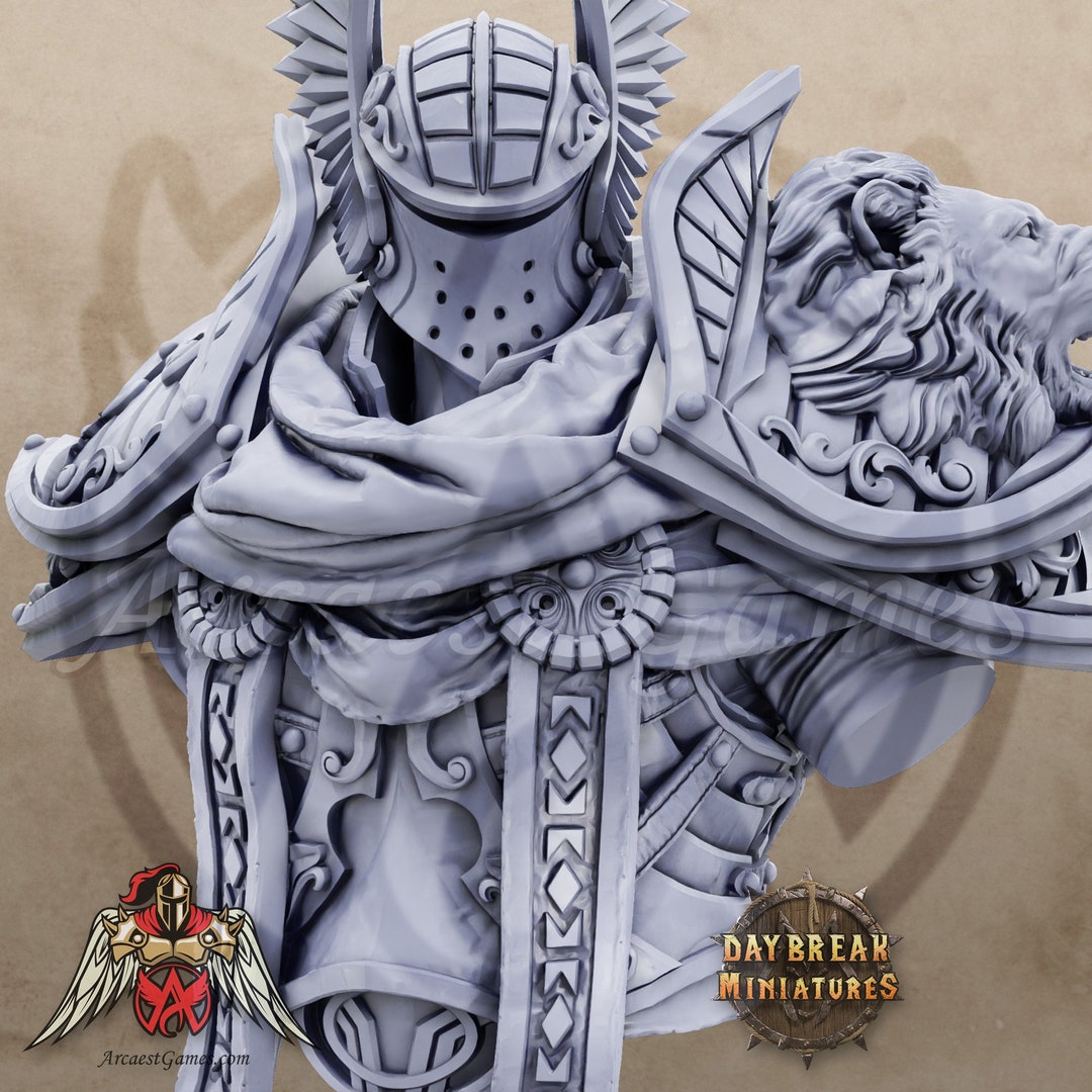 Colonel Thierry Du Lion D'argent | Paladin Bust to Paint Dungeons ...