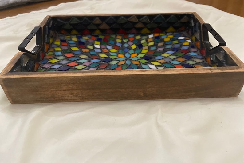 Mosaic Serving Tray - Etsy