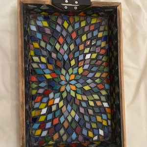Mosaic Serving Tray - Etsy