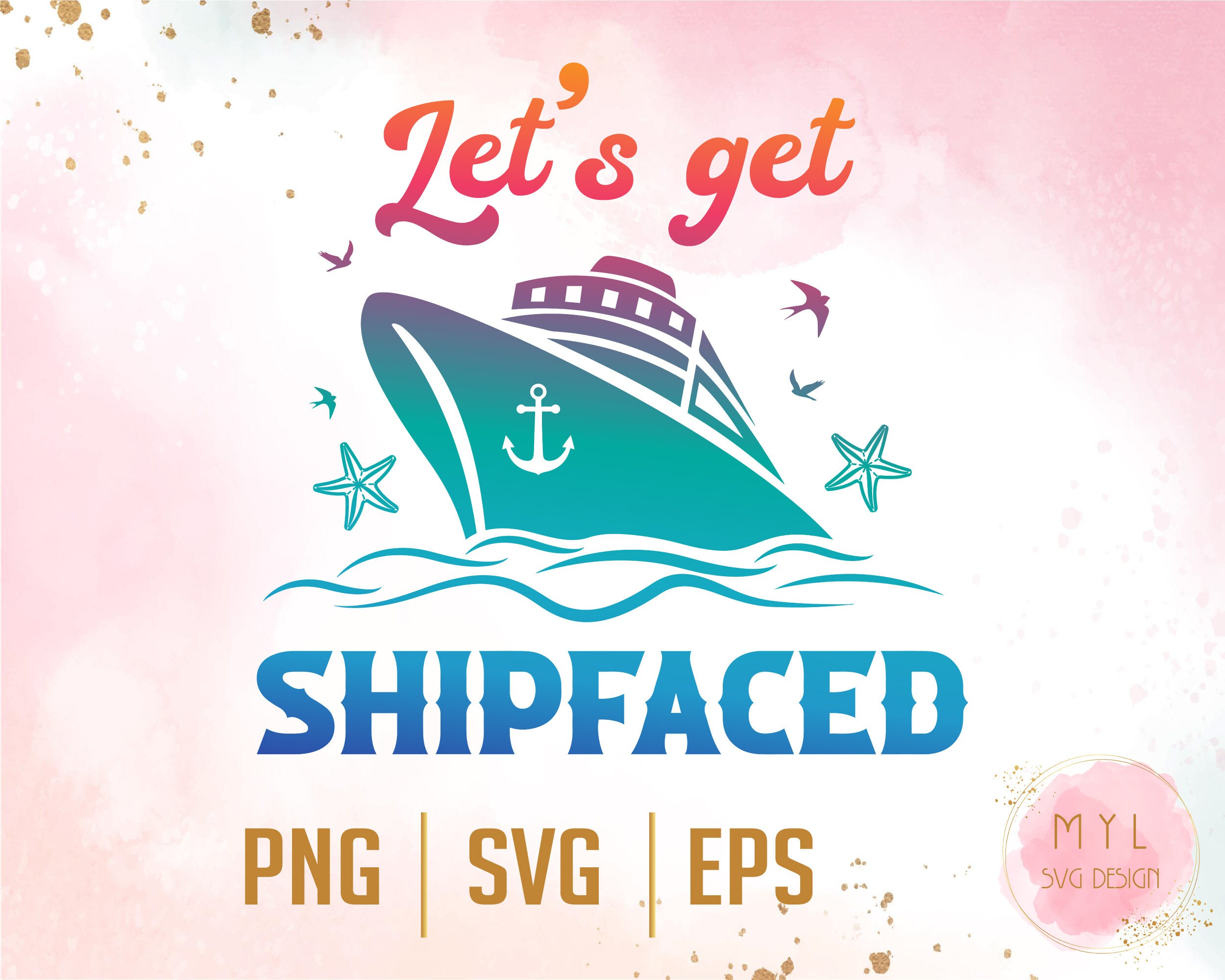Let's Get Shipfaced Svg Hawaii Svg Cricut Cut File - Etsy Canada