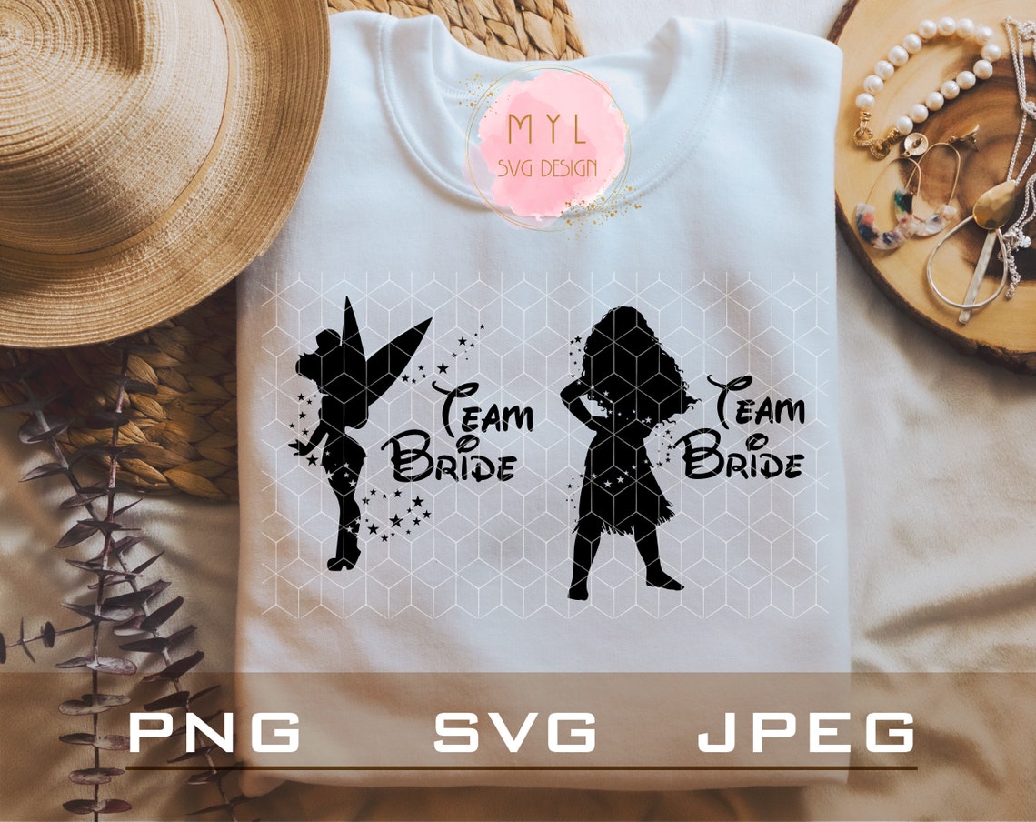 Bride-team Bride Svg Bridal Png Wavy Stacked Svg Bridesmaid - Etsy