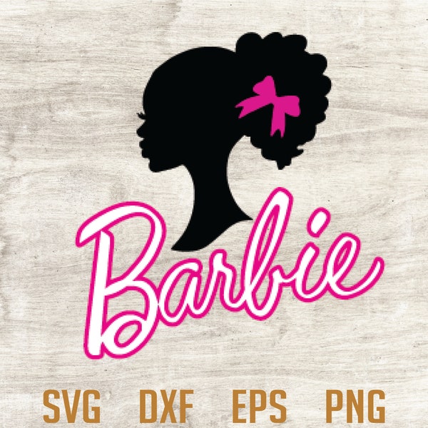 Afro Black Barbie Svg - Etsy