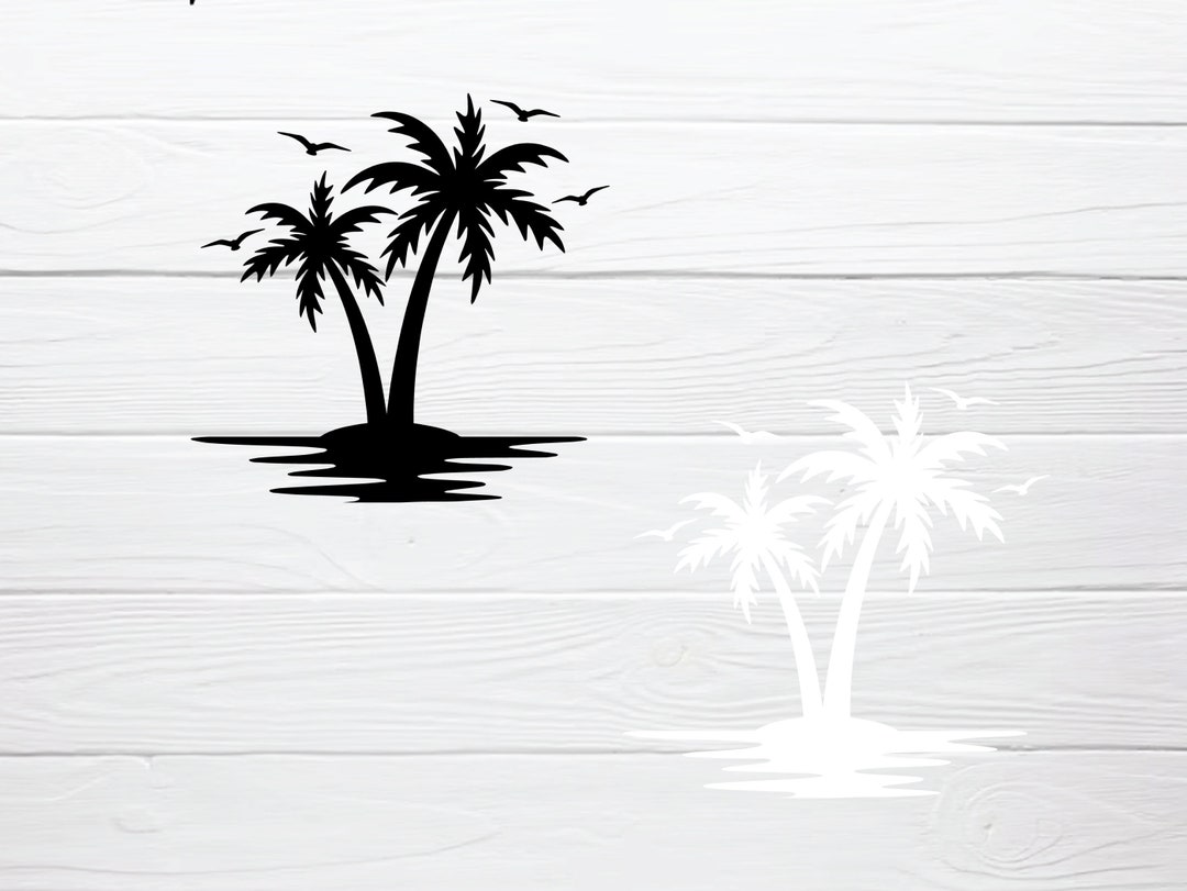 Palm Trees Svg,png, Dxf, and Eps Files Included, Instant Digital ...