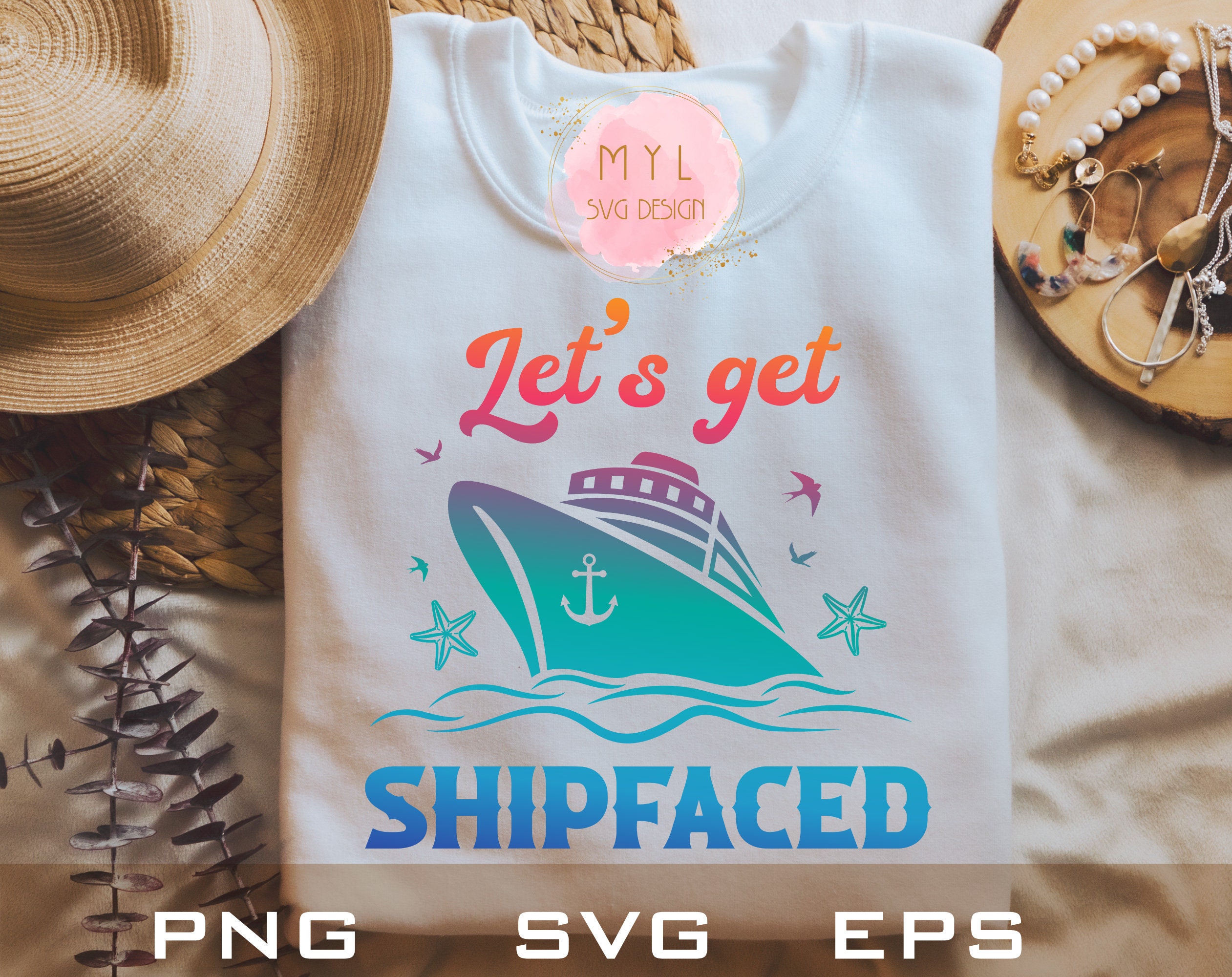 Let's Get Shipfaced Svg Hawaii Svg Cricut Cut File - Etsy Canada