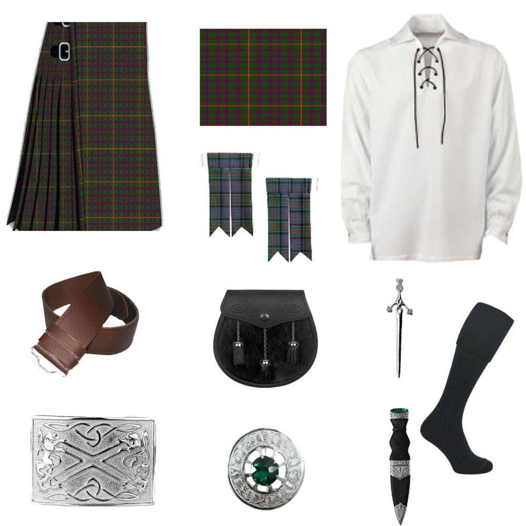 Men's Kilt Outfit Scottish Hall Tartan Outfit Wedding Dress Available ...