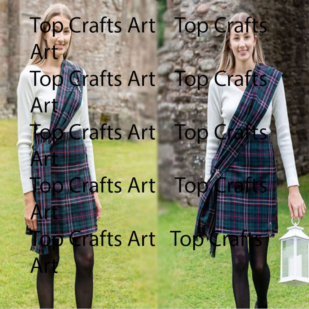 Choose Your Clan Tartan - Women Long Tartan Sash Scottish Wedding Dress ...