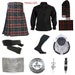 Scottish Handmade Traditional Solid Red Modern Tartan Kilt Clan Solid ...