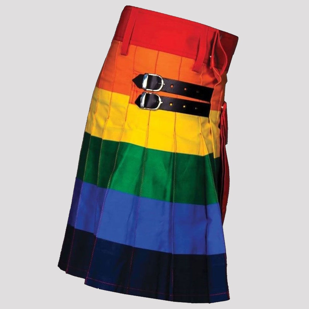 Pride Rainbow Hybrid Kilt-lgbt Gay Kilt - Etsy