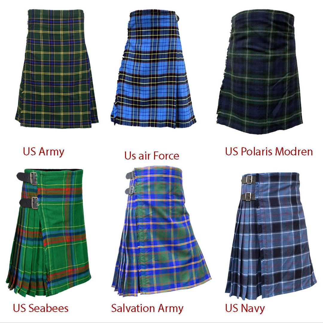 Choose Us Military Tartan Kilt - Kilt for Sale - Handmade Kilt - Etsy