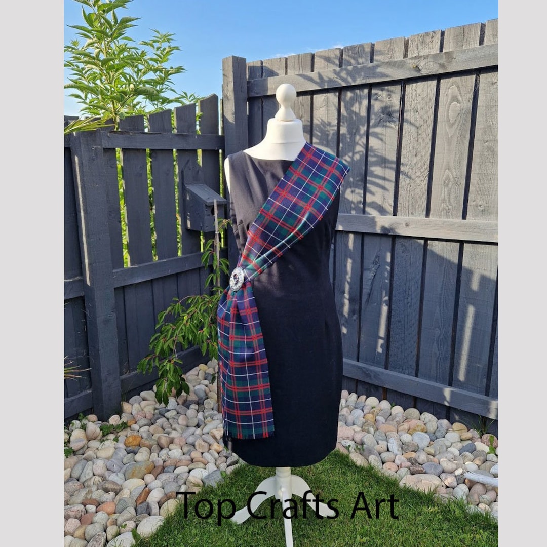 Choose Your Clan Tartan Women Long Tartan Sash Scottish Wedding Dress ...