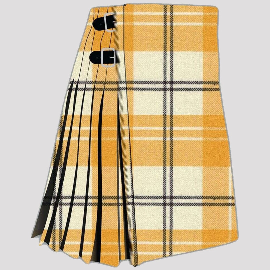Highland Traditional Alisa Gold Tartan Kilt for Men Custom Size Kilt - Etsy