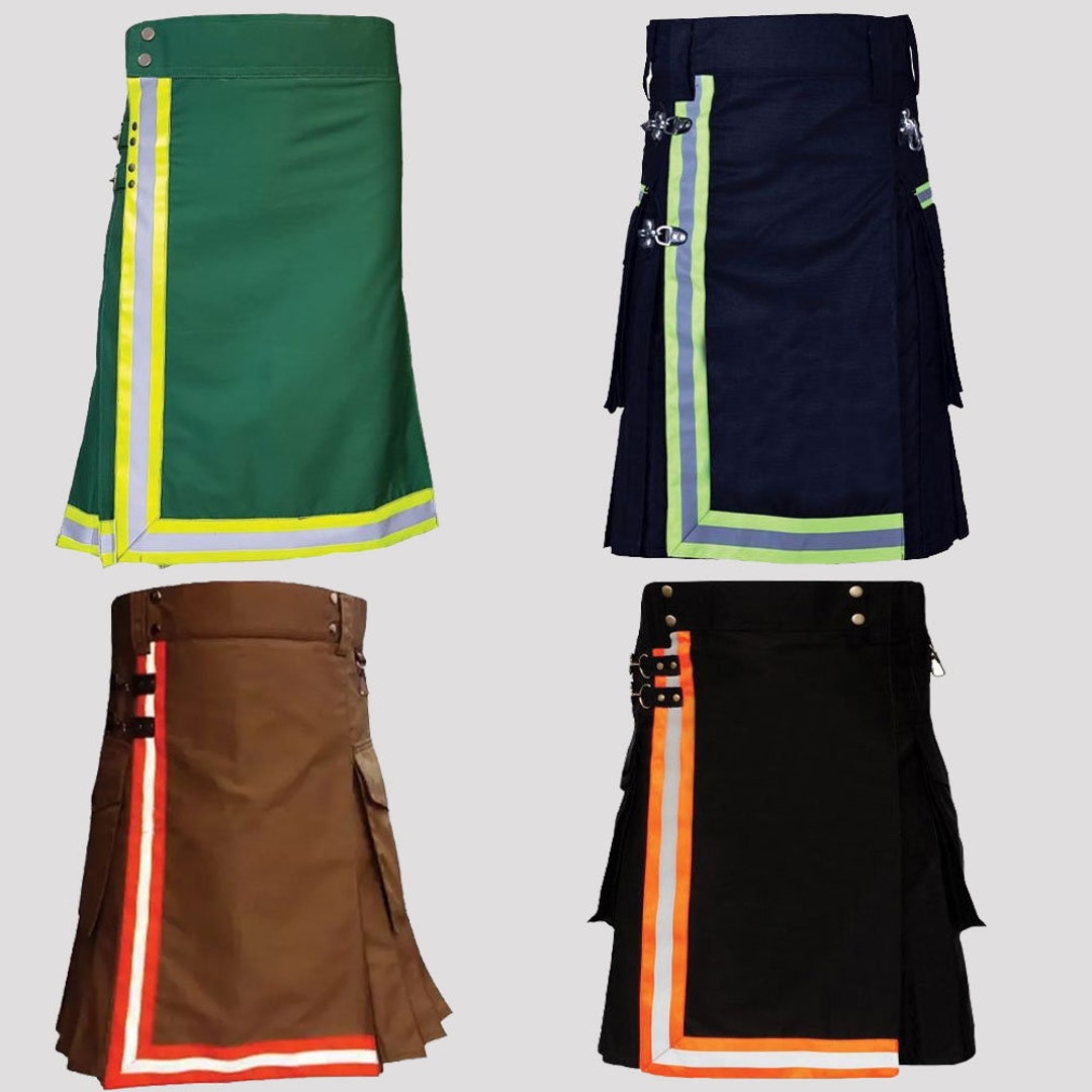 Firefighter Men's Utility Kilt - Traditional Scottish Kilt - Tactical Kilts for Men - Etsy