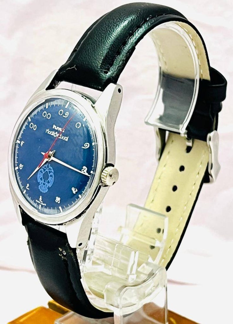 HMT Gandaberunda Kannada Numerals Blue Dial 17jewels Hand Winding Mens ...