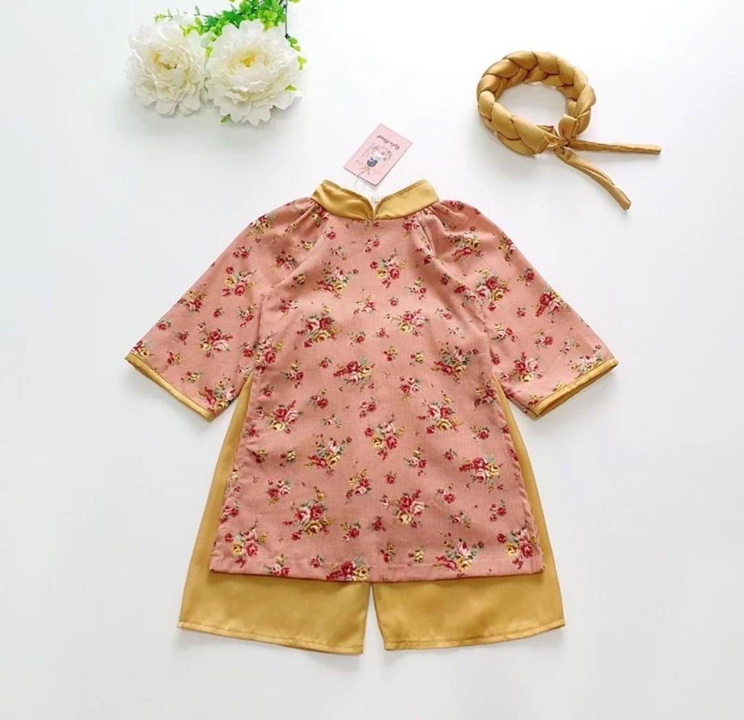 Pre-made Girl Vietnamese Baby Girl Ao Dai Cach Tan (áo Dài Bé Gai ...