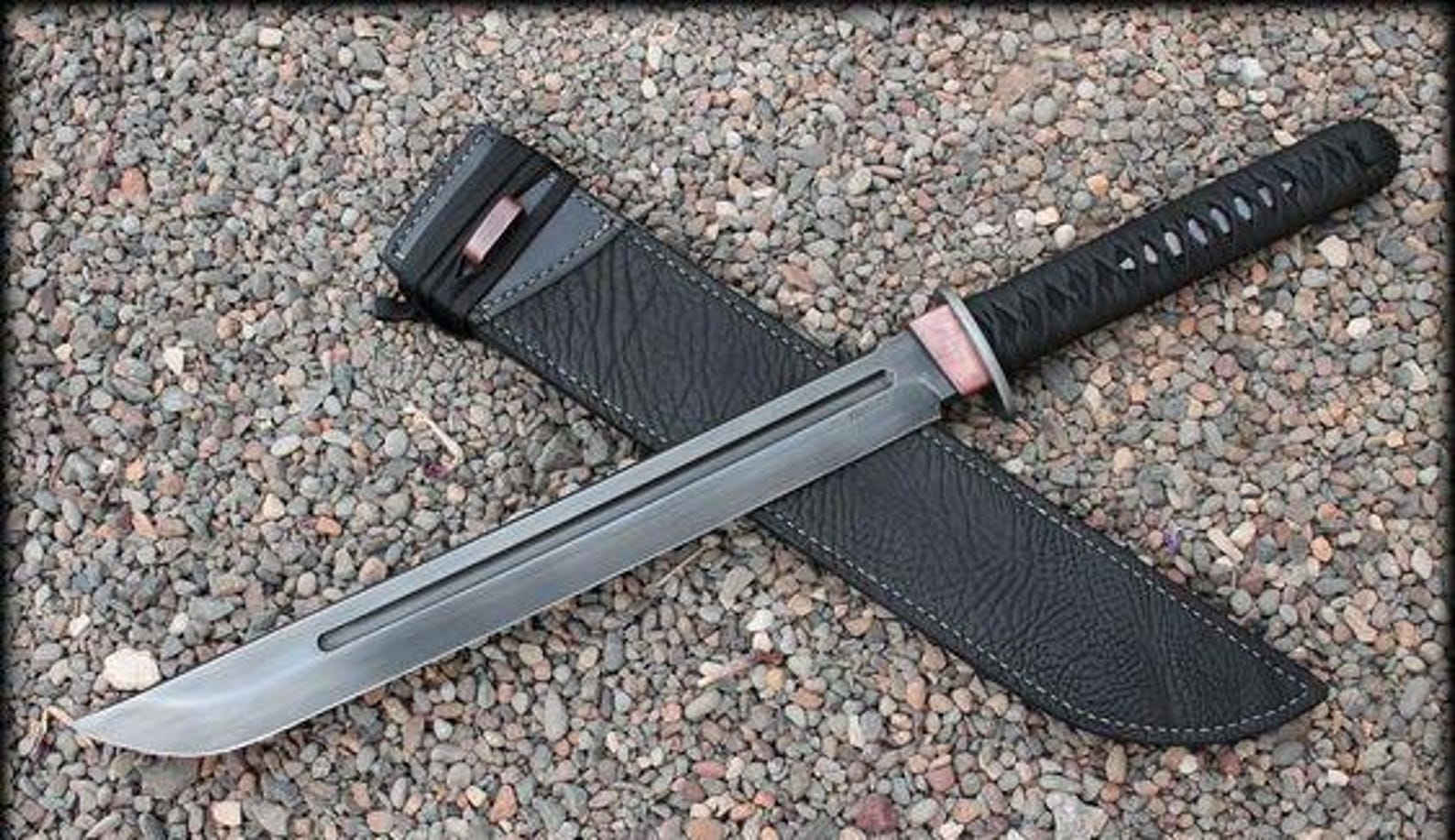 Hand Forged Bush Waki Sword, Short Sword, Short Katana Sword, Handmade ...