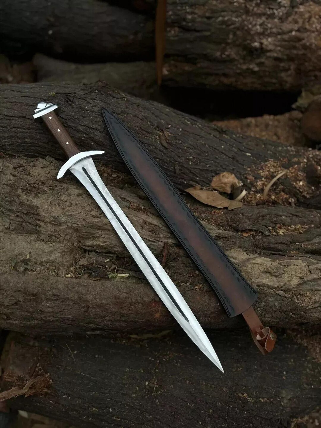 Handmade Noras Sword, Sword With Leather Sheath, Forged Sword ...