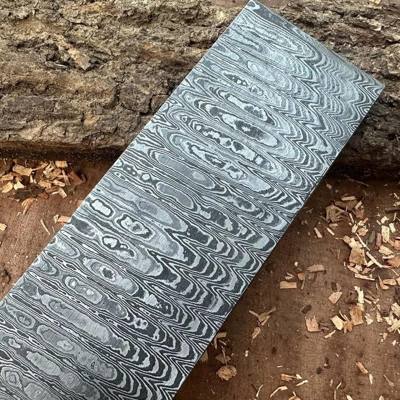 Forged Damascus Steel Billet/bars for Knife Supplies Knife Makers ...