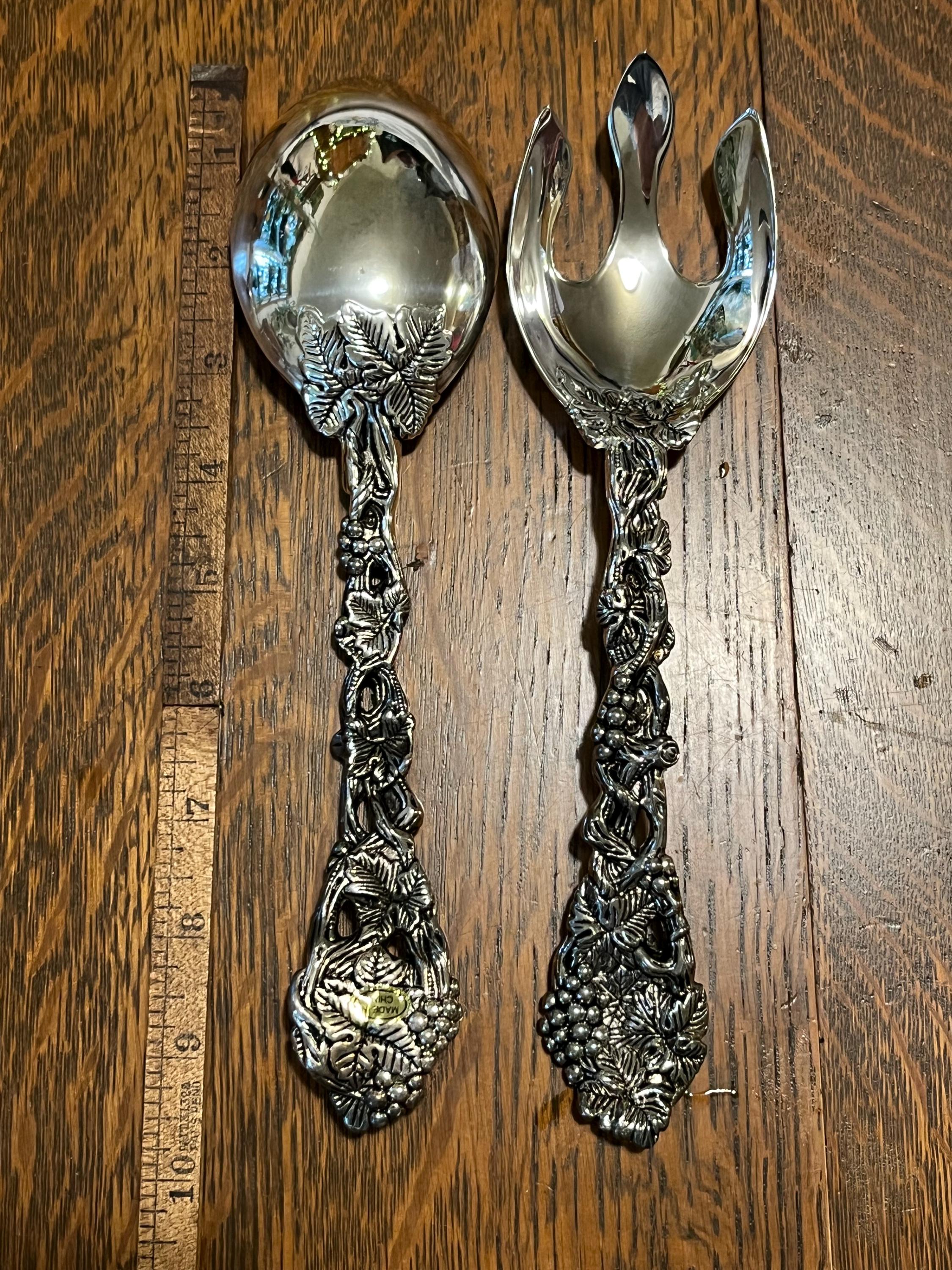 Vintage Godinger Co. Silver Plated Serving Utensils Set of Five - Ladle ...
