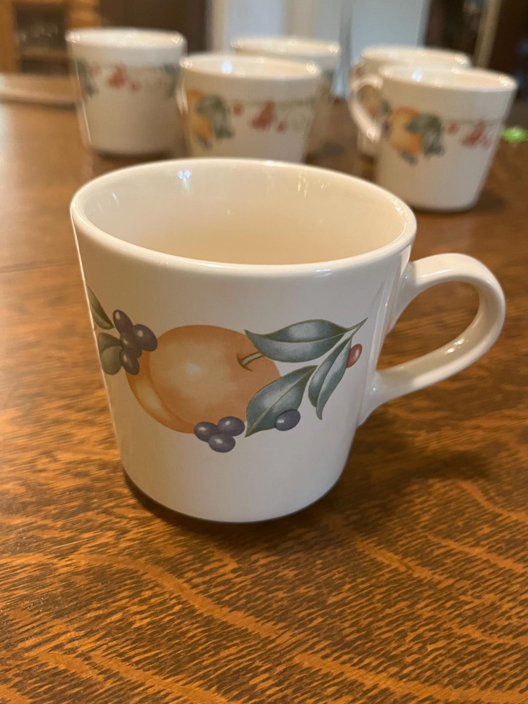 Corelle Coordinates Abundance Pattern Stoneware Peach and Berry Pattern ...