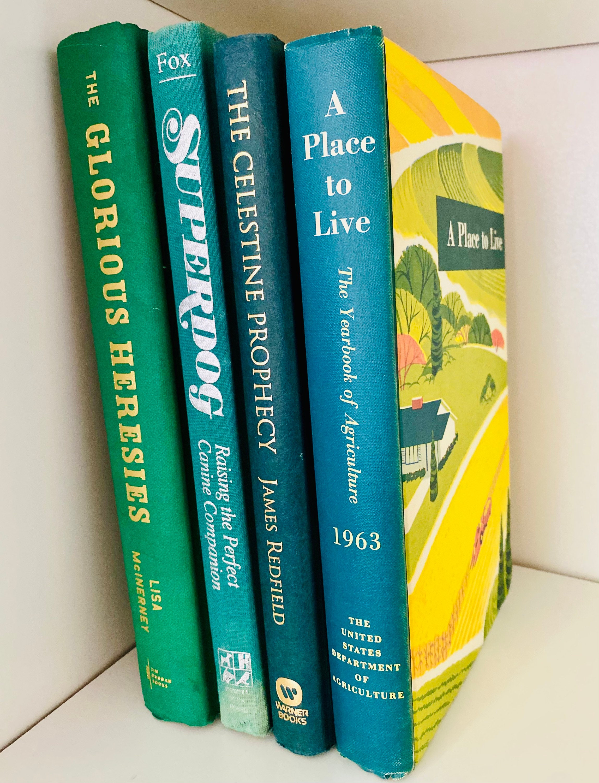 Decorative Book Stack - Multicolor, Neutral, Vintage, Spiritual, Custom ...