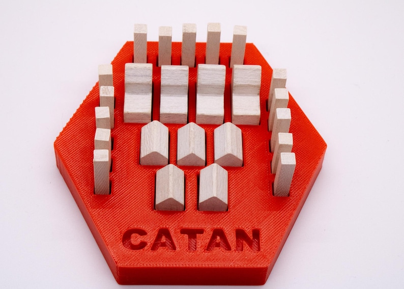 Customizable 3D Printed Catan Piece Holder - Etsy