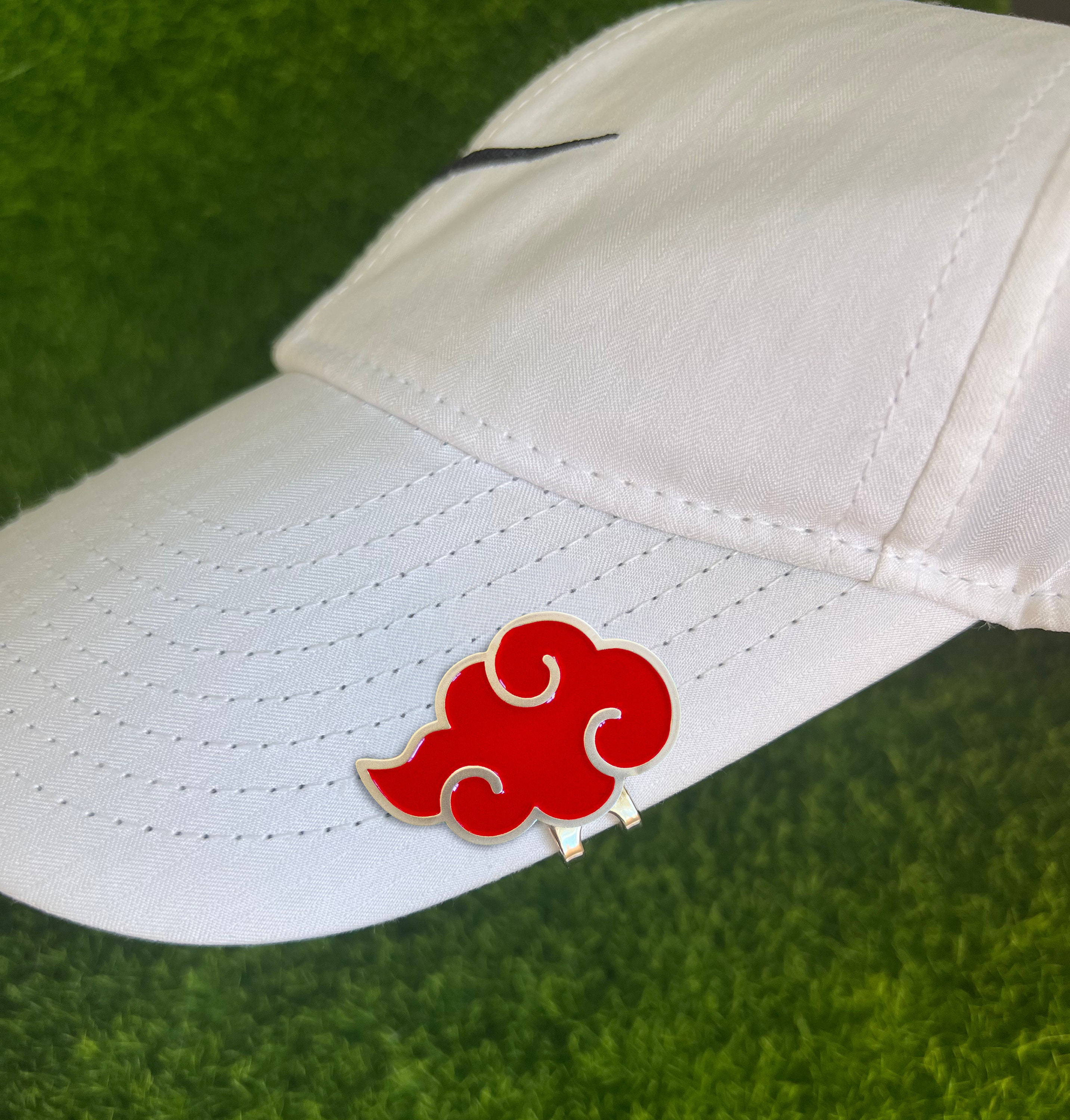 Akatsuki Red Cloud Golf Ball Marker With Magnetic Hat Clip - Etsy