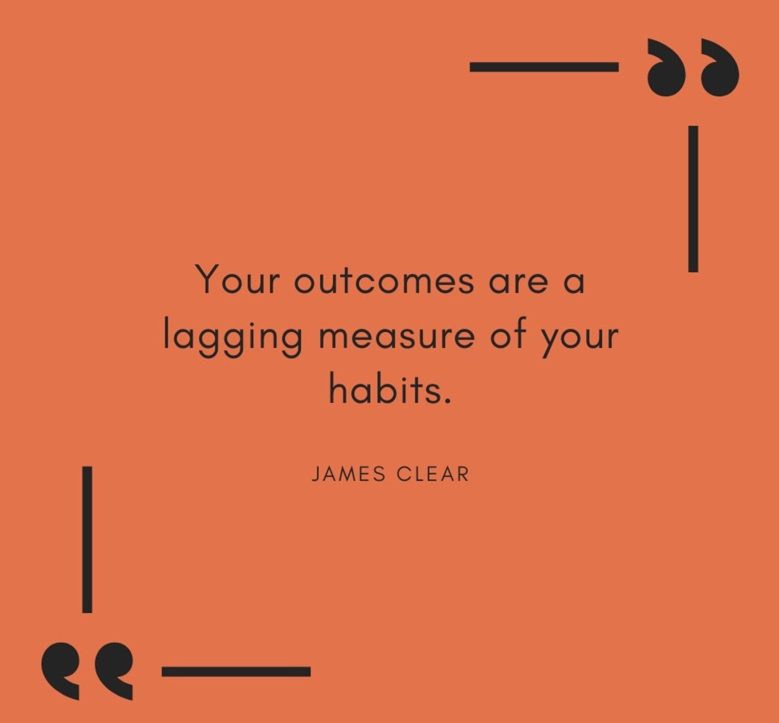 James Clear "outcomes" Motivational Quote Printable - Etsy