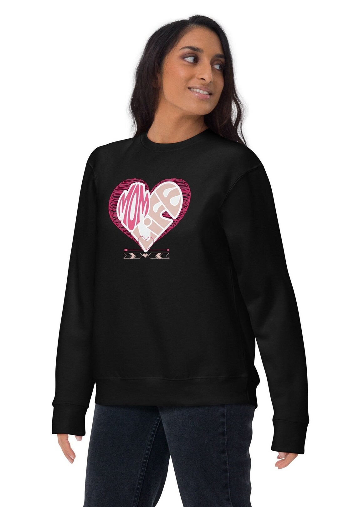 Mom Life Heart Sweatshirt, New Mom Sweatshirt, Conversation Hearts Mama ...