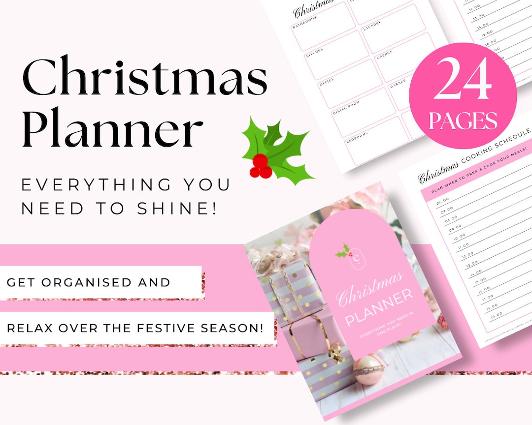 Christmas Planner Printable, Holiday Planner, Christmas Budget, Gift ...
