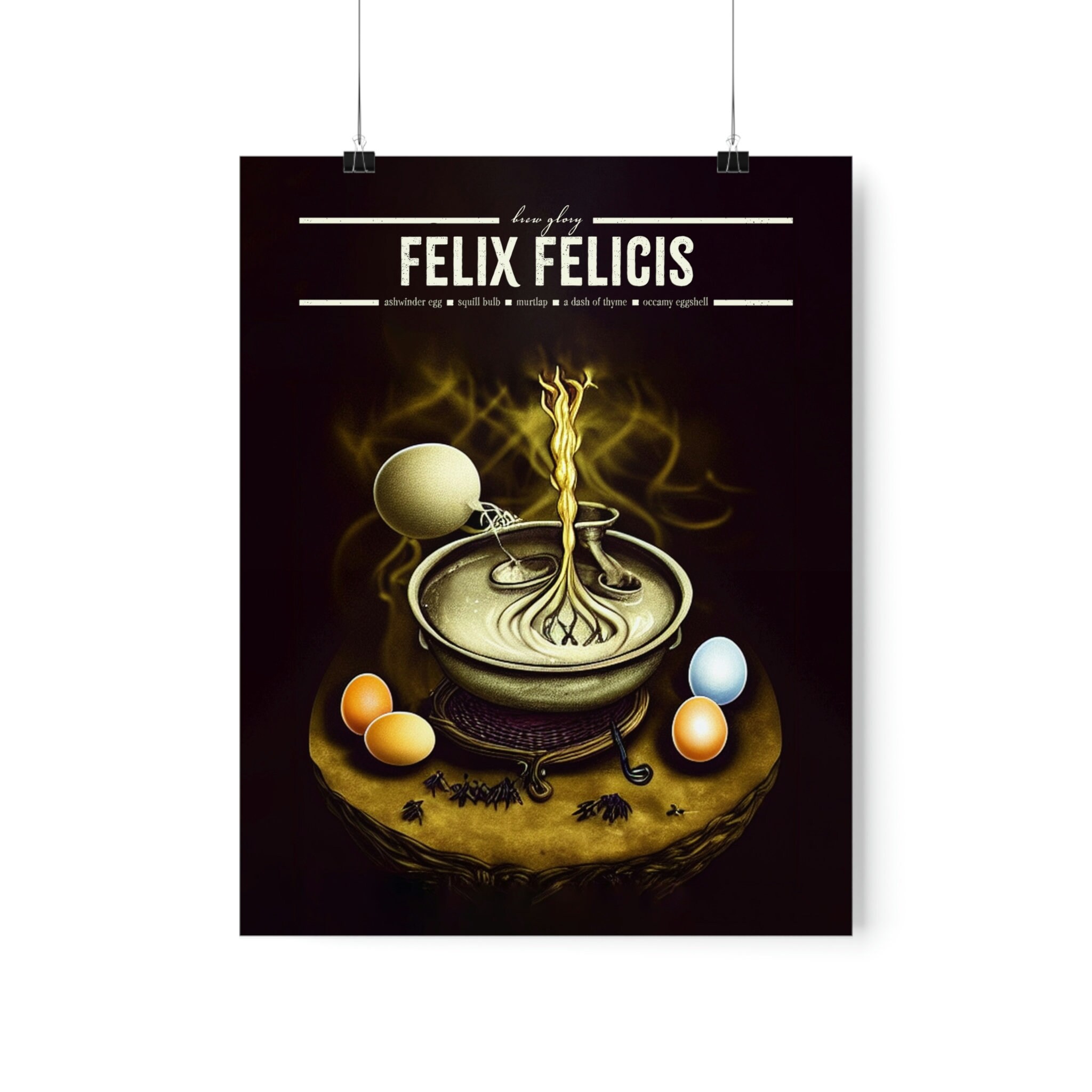 Felix Felicis Potion Poster Harry Potter Wall Art - Etsy