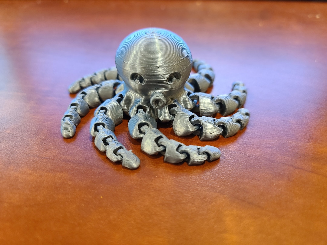 3D Printed Articulated Mini Octopus - Etsy