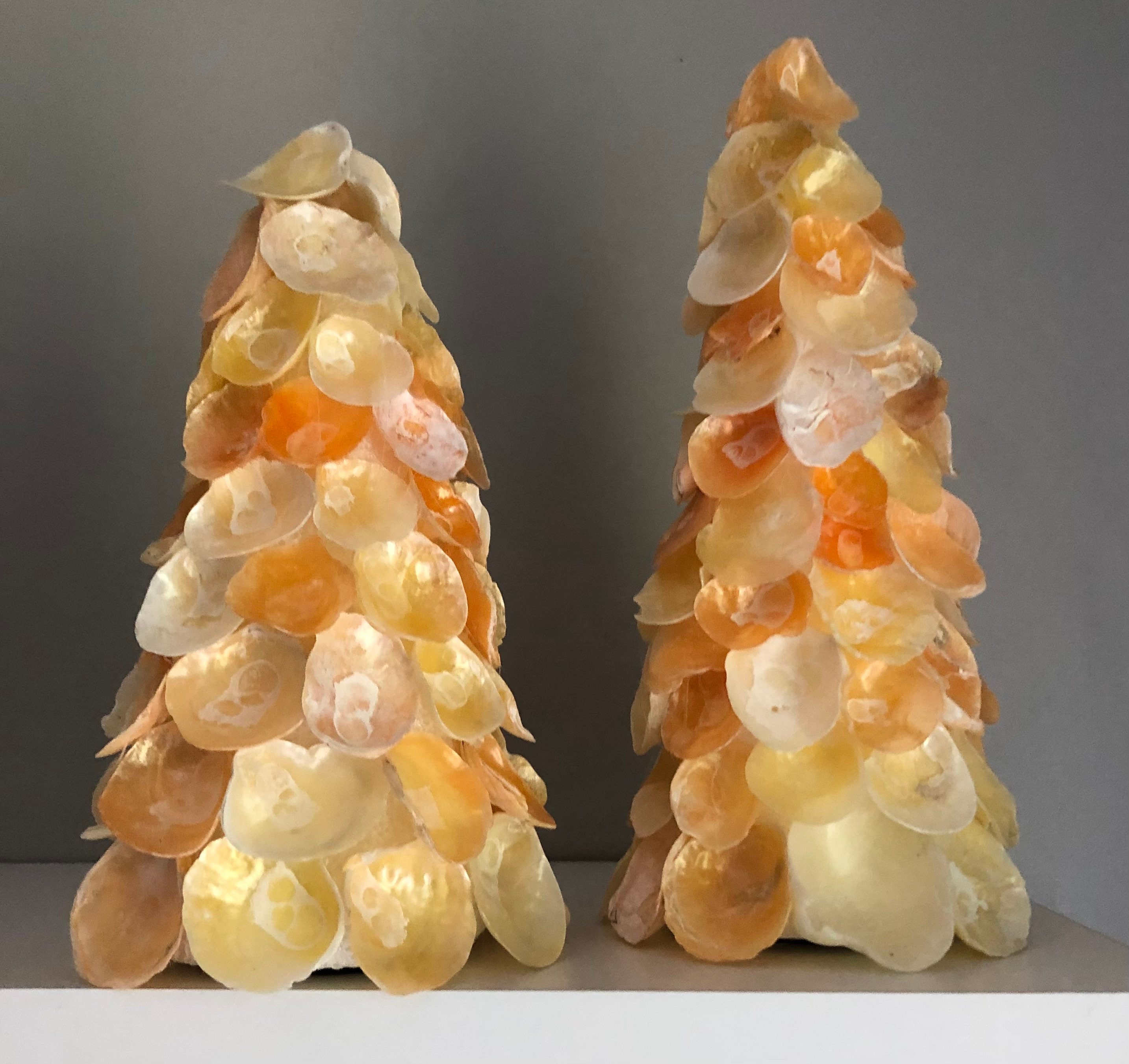 Orange Coral Jingle Shell Tree - Etsy